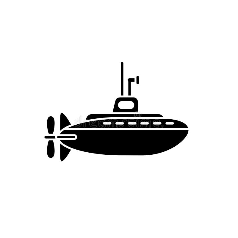 Submarine Ship Icon Design Template Stock Vector - Illustration of army ...