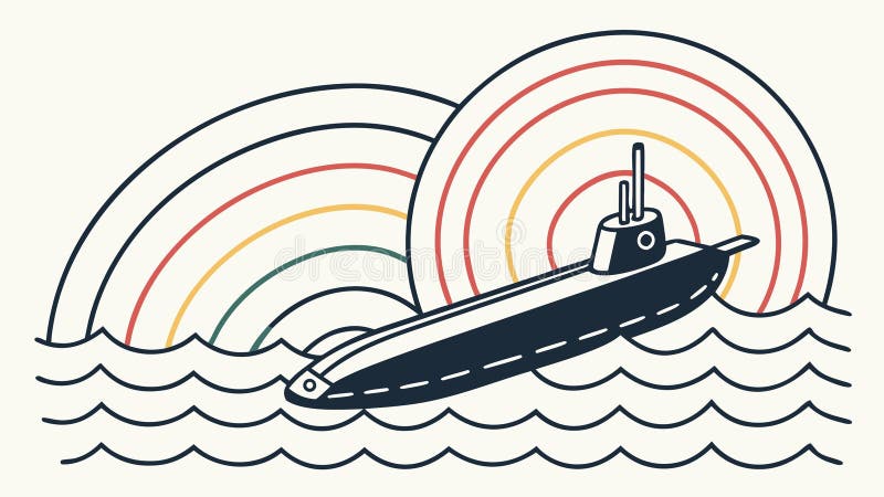 Sonar Technology Submarine Stock Illustrations – 1,707 Sonar Technology ...