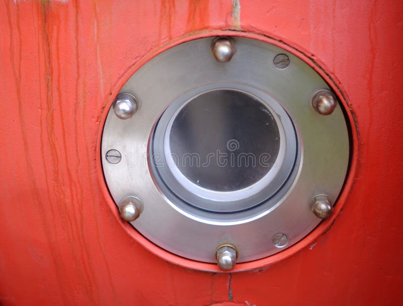 Submarine window stock image. Image of metallic, window - 13226889