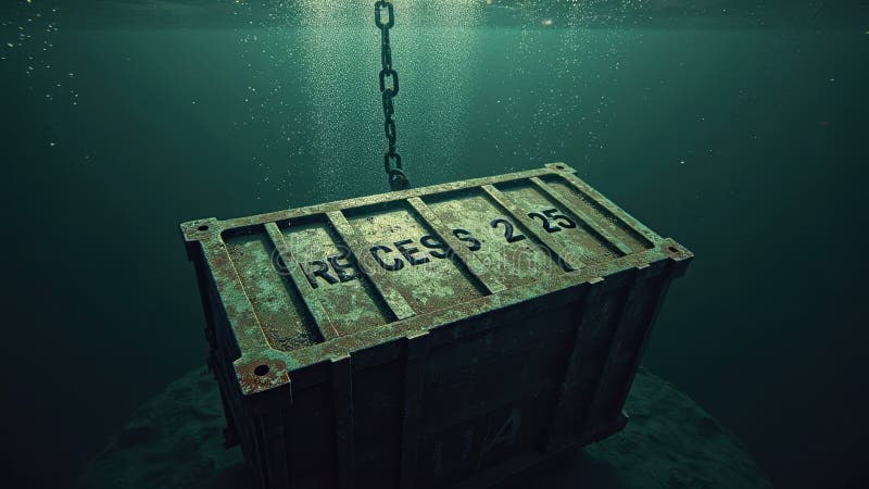 Submerged Container Chain Underwater Environment Stock Photos - Free ...