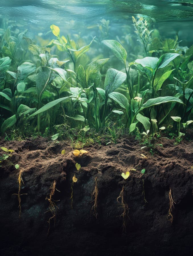 Submerged Plant Life stock photo. Image of environment - 367153122