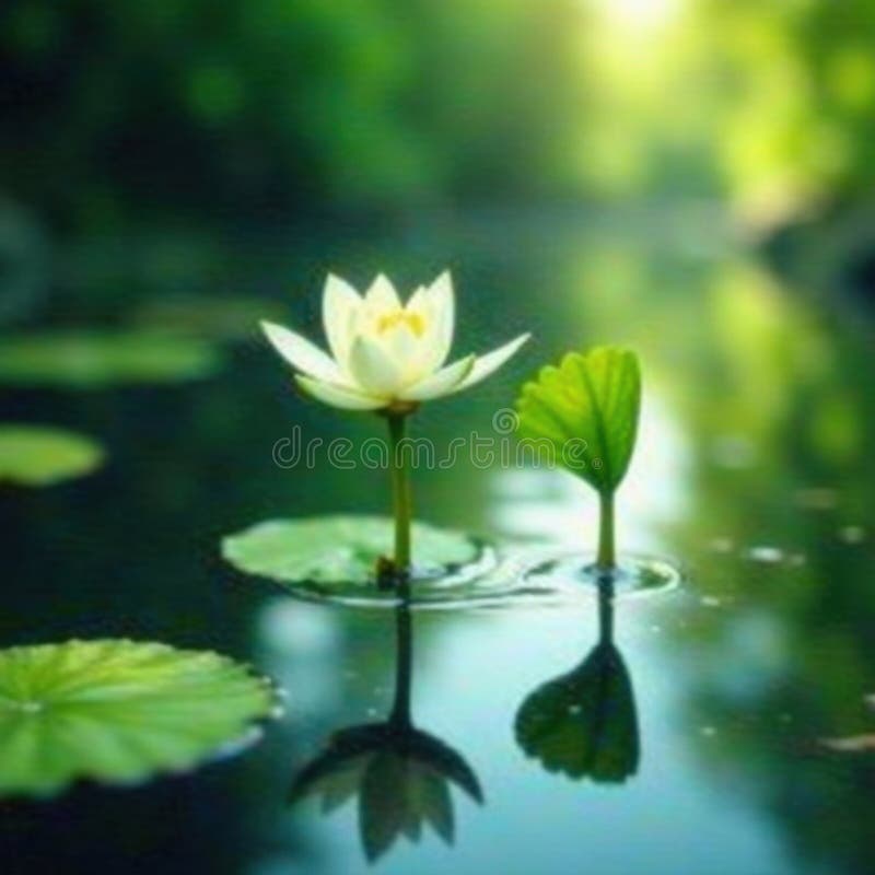Submerged Plants, Soft Focus Water Reflection, River, Reflection ...