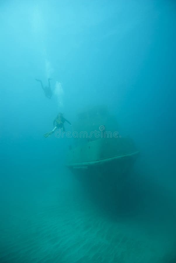Submerged ship under water stock photo. Image of marine - 105310504