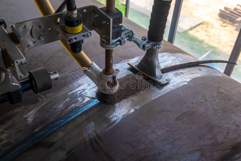 Submerged Welding. Automatic Welding. Automated Pipe Welding Process by ...