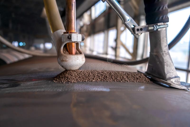 Submerged Welding. Automatic Welding. Automated Pipe Welding Process by ...