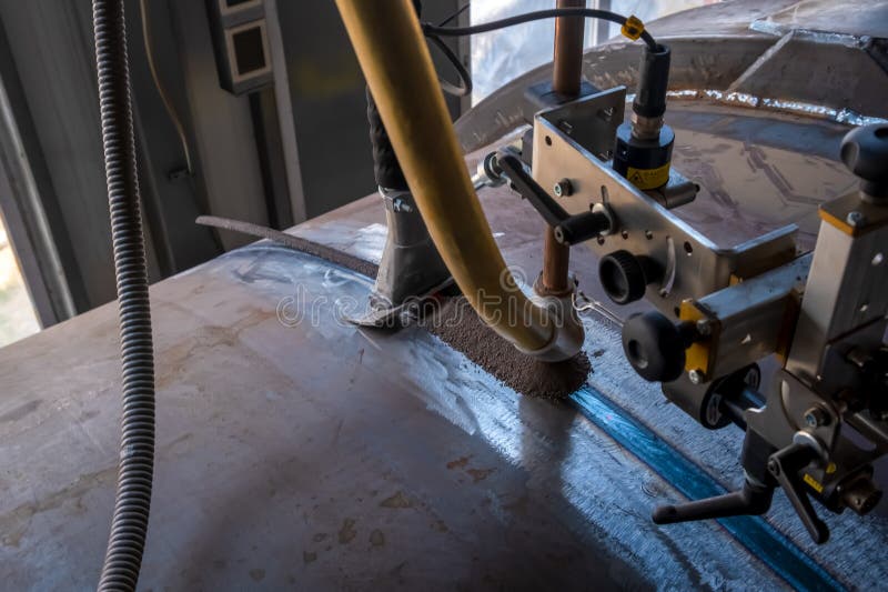 Submerged Welding. Automatic Welding. Automated Pipe Welding Process by ...