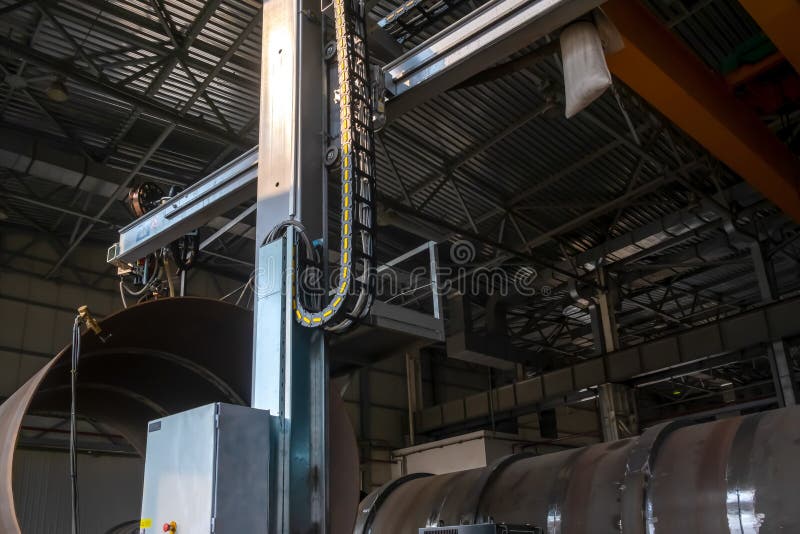 Submerged Welding. Automatic Welding. Automated Pipe Welding Process by ...