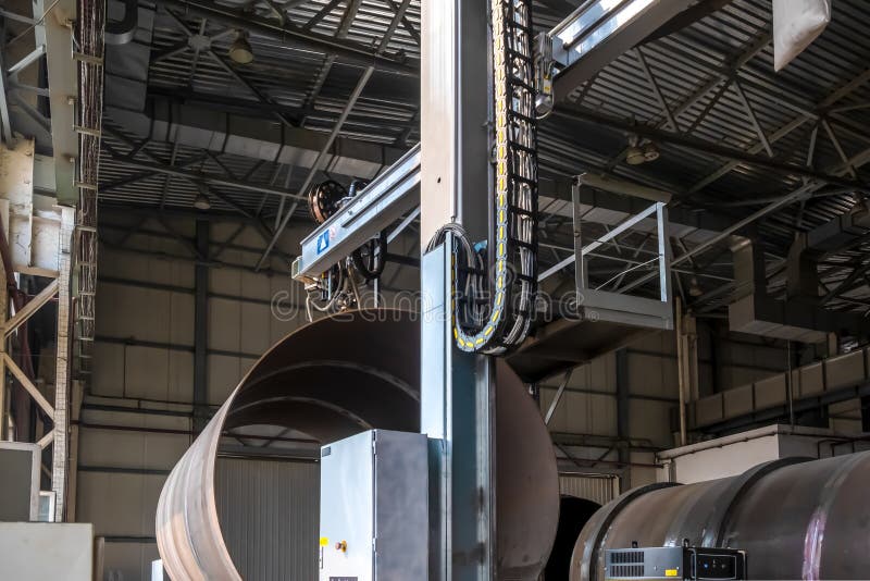 Submerged Welding. Automatic Welding. Automated Pipe Welding Process by ...