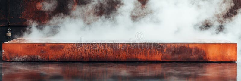 Submerging Red Hot Metal Billets in Water for Tempering Creates ...