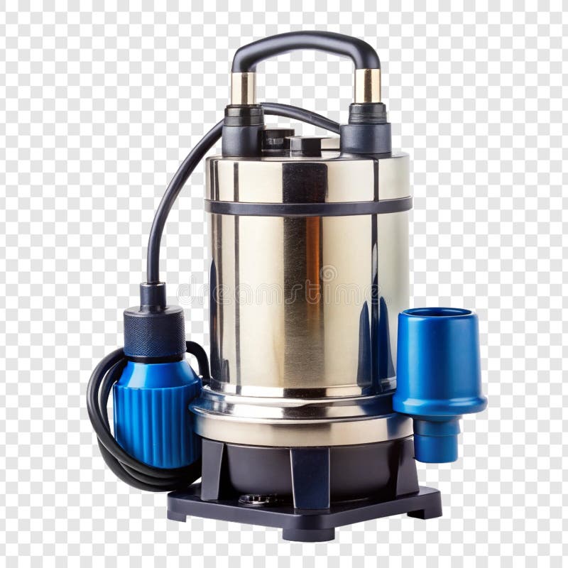 Submersible Pump Isolated on Transparent Background Stock Illustration ...