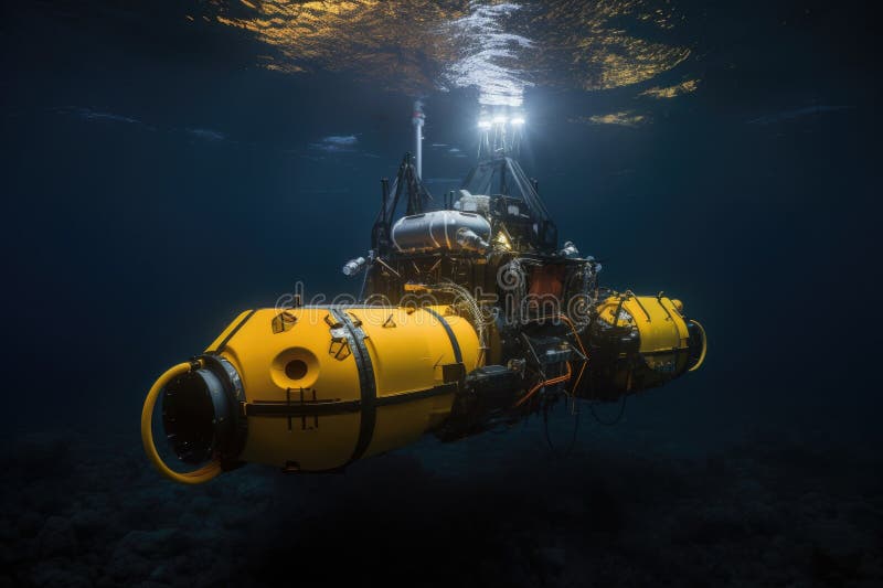 Submersible Vessel Collecting Deep-sea Samples Stock Photo - Image of ...