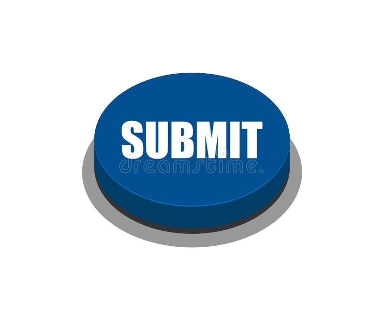Submit button blue stock illustration. Illustration of blog - 121192665