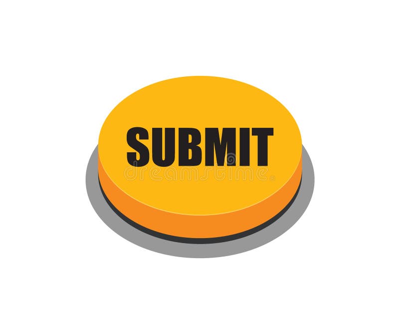 Submit button orange stock illustration. Illustration of form - 121192892