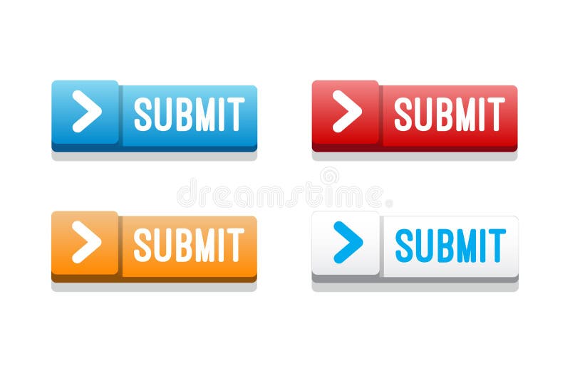Submit buttons stock vector. Illustration of global, innovate - 25393934