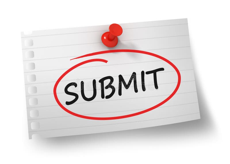 Submit concept stock illustration. Illustration of business - 59616712