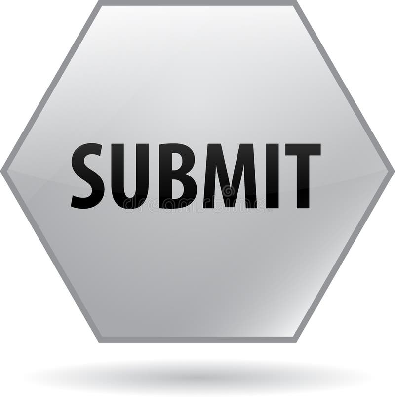 Submit web button icon stock illustration. Illustration of banner - 120096625