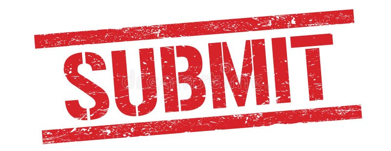 SUBMIT Text on Red Vintage Lines Stamp Stock Illustration ...