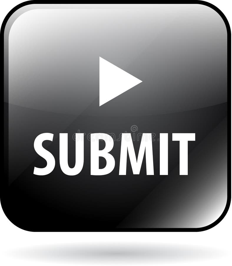 Submit web button icon stock illustration. Illustration of black ...