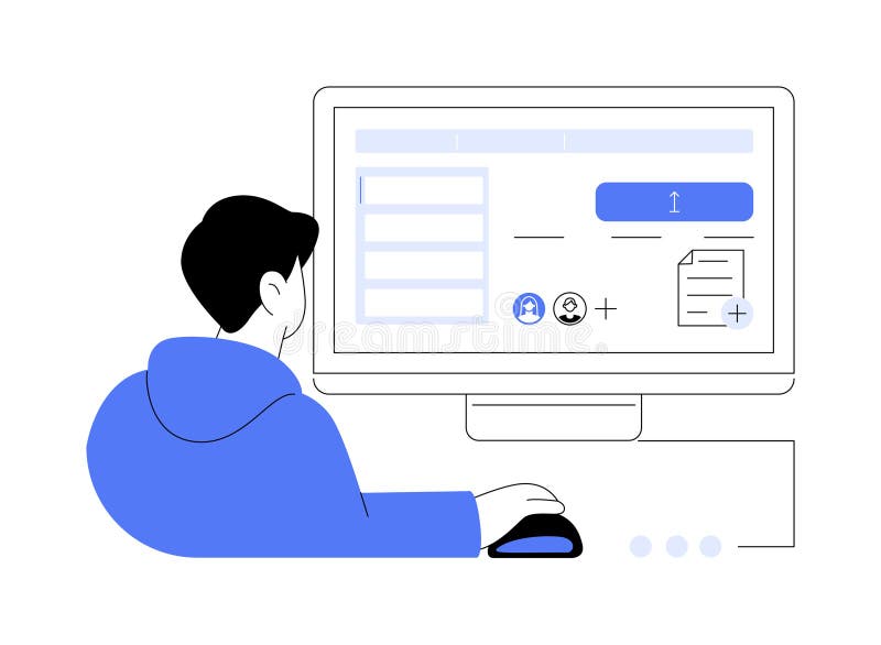 Submit Work Abstract Concept Vector Illustration. Stock Vector ...