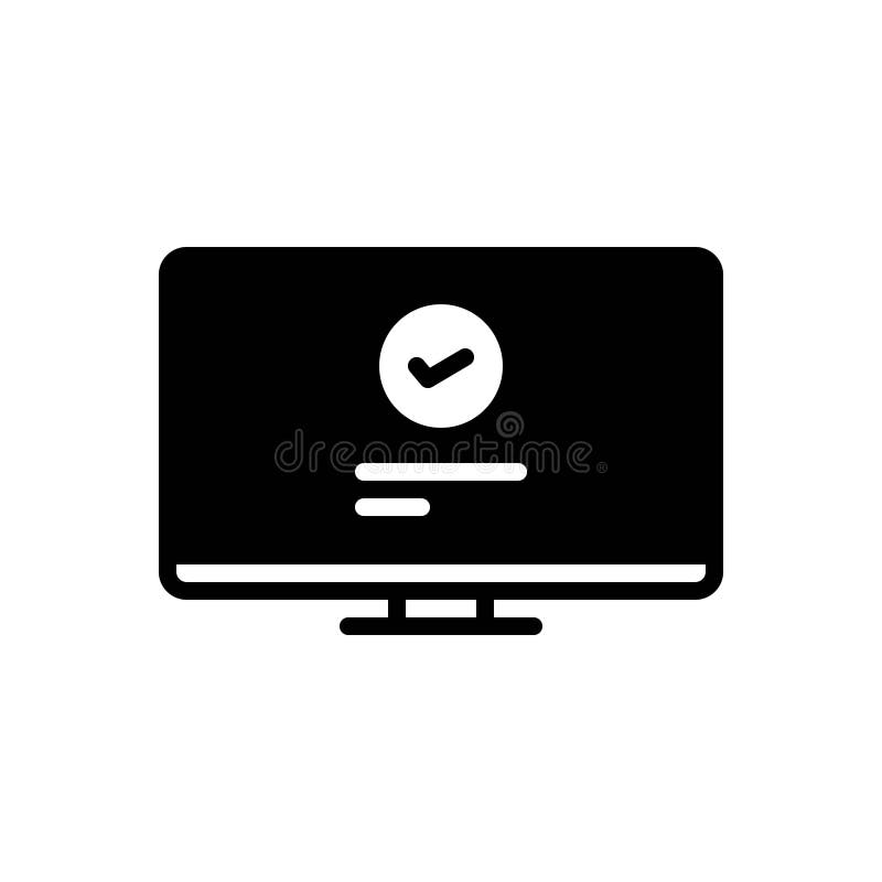 Black Solid Icon for Submitted, Apply and Registration Stock Vector ...