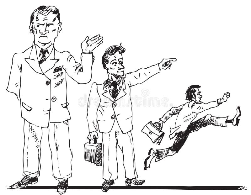 Subordination(Vector) stock vector. Illustration of toon - 37607723