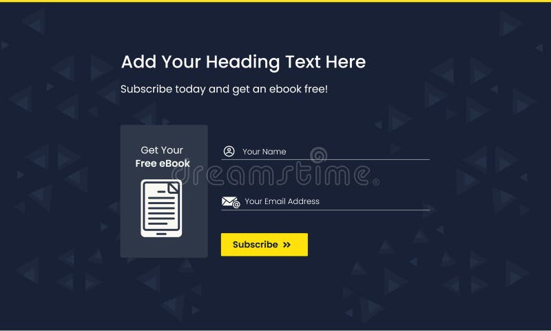 Subscribe Now for Newsletter. Flat Style Vector Illustration UI UX ...