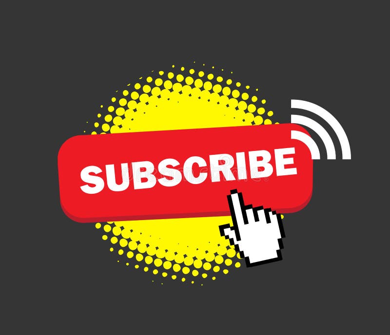 Subscribe Badge for Channel Stock Illustration - Illustration of music ...