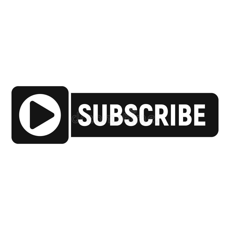 Subscribe Banner Icon Simple Vector. Email Message Stock Vector ...
