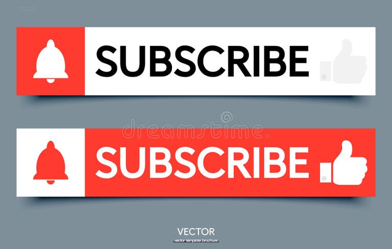 Subscribe Banner. Infographics Element for Social Networks. Vector ...