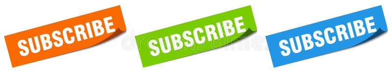 Subscribe Banner Template. Subscribe Ribbon Label Stock Vector ...