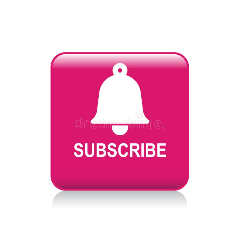 Subscribe bell icon stock illustration. Illustration of blog - 122357808