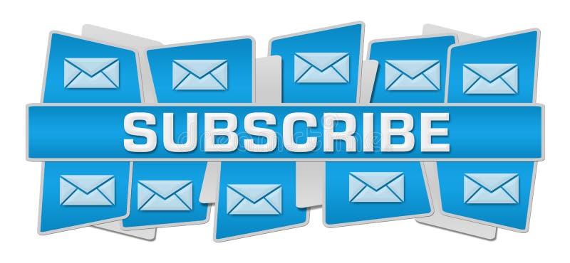 Subscribe Blue Squares Up Down Stock Illustration - Illustration of ...