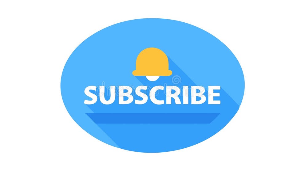 Subscribe Button Action Flat Design UI UX Element, Vector Design ...