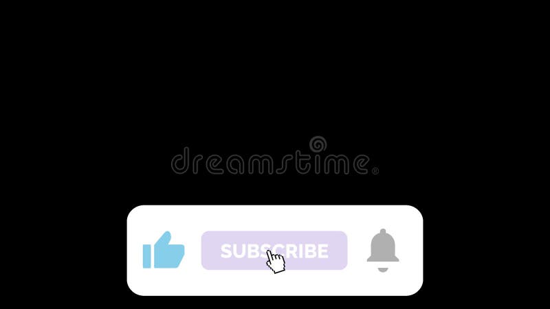Subscribe Button Animation Pastel Color, Subscribing Animation, Like ...
