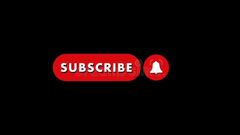 Subscribe Button and Bell with Cool Animation Stock Footage - Video of ...