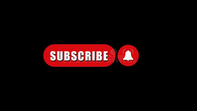 Subscribe Button and Bell with Cool Animation Stock Footage - Video of ...
