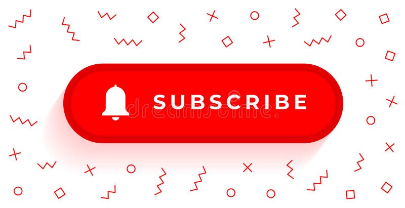 Subscribe Button with Bell Icon Stock Vector - Illustration of page ...