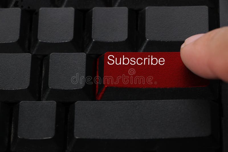 Subscribe Button on a Computer Keyboard Stock Photo - Image of icon ...