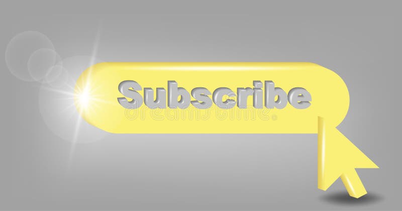 Subscribe Button. stock vector. Illustration of announcement - 213991655