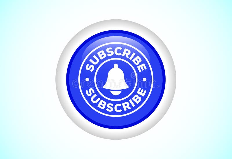 Subscribe Button Design Illustration, Button for Channel Subscribe ...
