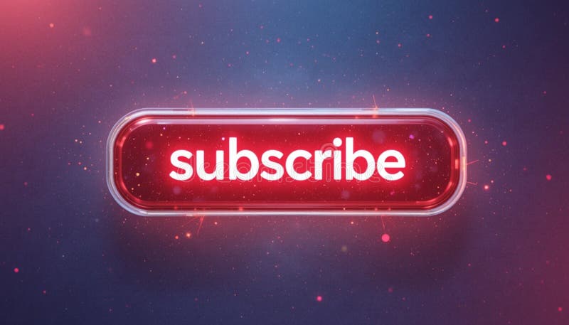 Subscribe Button Graphic Glowing on Digital Background for Channel ...