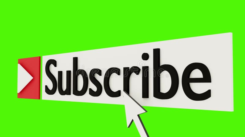 Subscribe Button on a Green Background Stock Video - Video of internet ...