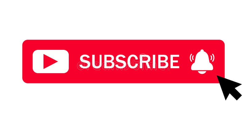 Subscribe Button Icon with Arrow Cursor. Business Concept Pictogram ...