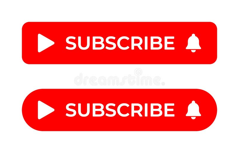 Subscribe Button Icon in Flat Style. Subscription Sign Symbol Stock ...