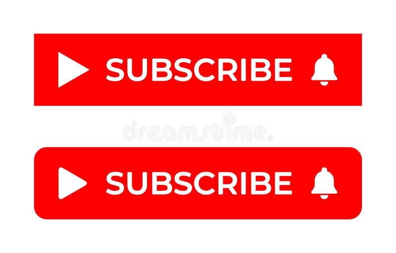 Subscribe Button Icon in Generic Style. Youtube Subscription Concept ...