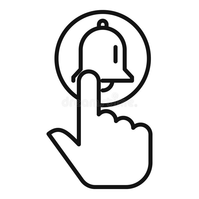 Subscribe Button Icon Outline Vector. Sound Interface Stock ...