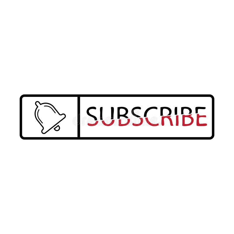 Subscribe Button Icon. Vector Illustration Stock Vector - Illustration ...