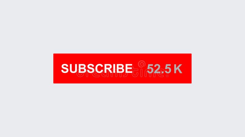 3d Subscribe Button for YouTube. Subscribe Button Youtube. Stock ...