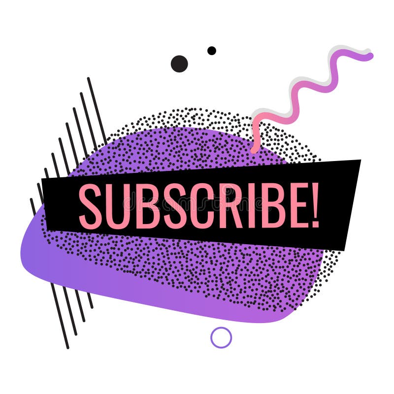 Subscribe Button. Modern Gradient 2019 Vector Template, Flow Liquid ...