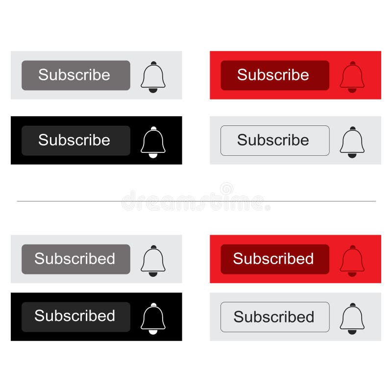 Subscribe Button Premium Vector Image Format Stock Illustration ...